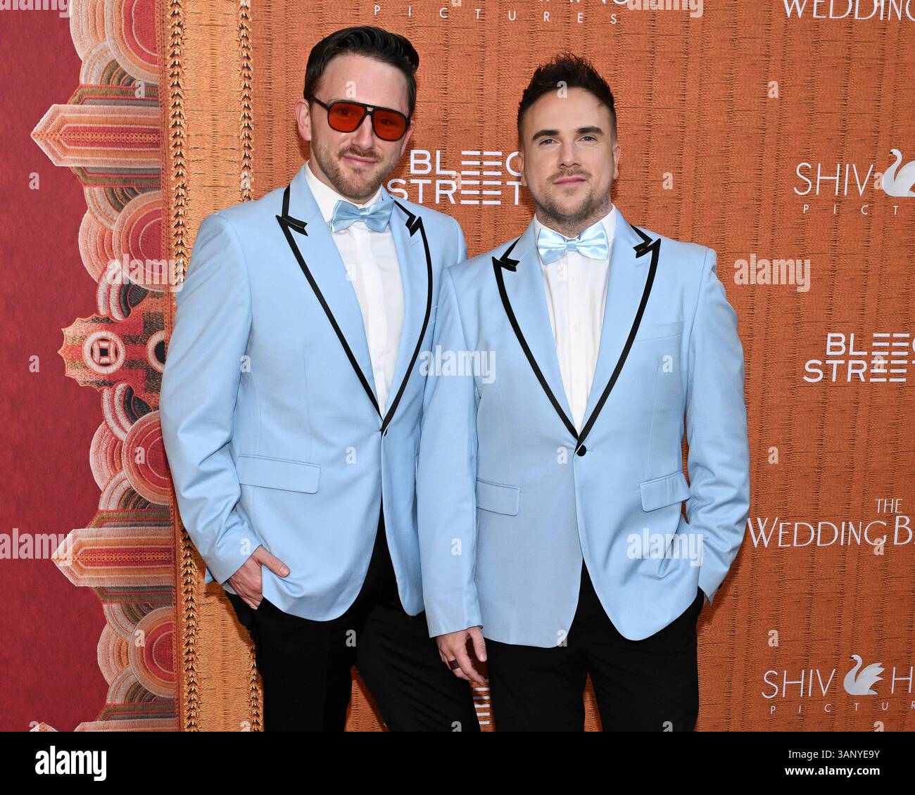 April 14, 2025, Los Angeles, California, USA: John Joseph and CJ Matthews attend ''The Wedding ...