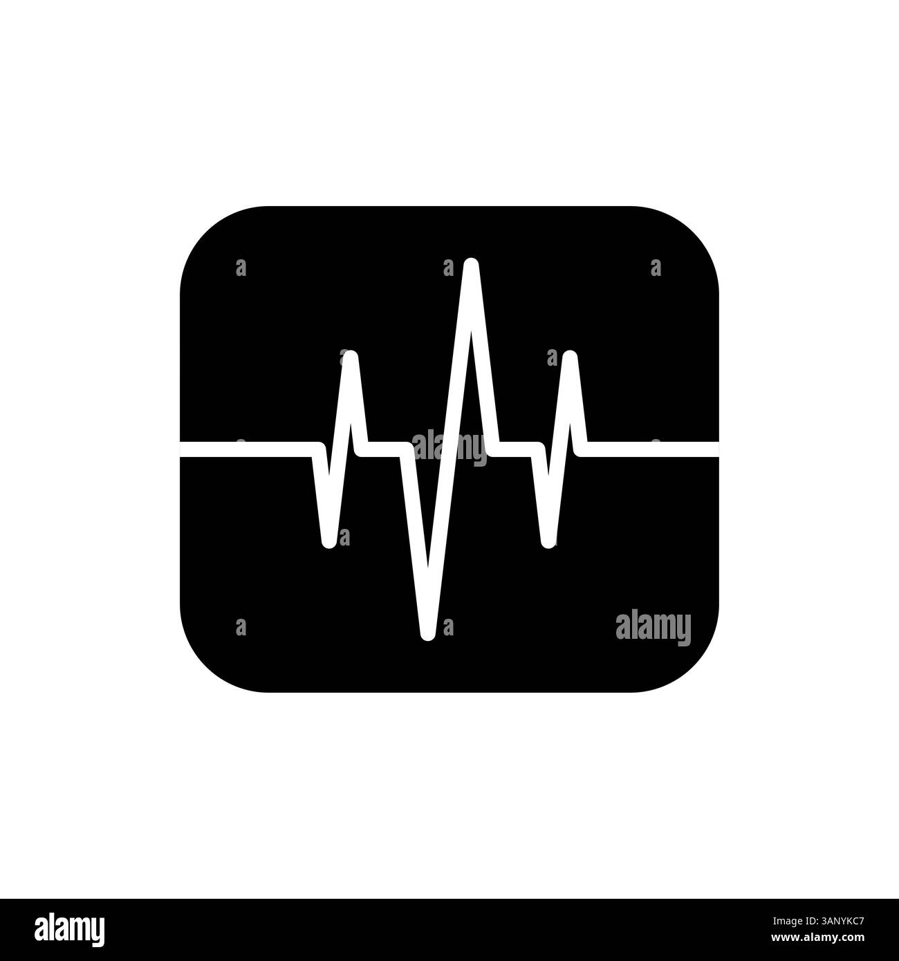 Heart beat icon. Pulse heartbeat. Rate line ecg isolated on white background. Medical ekg ...