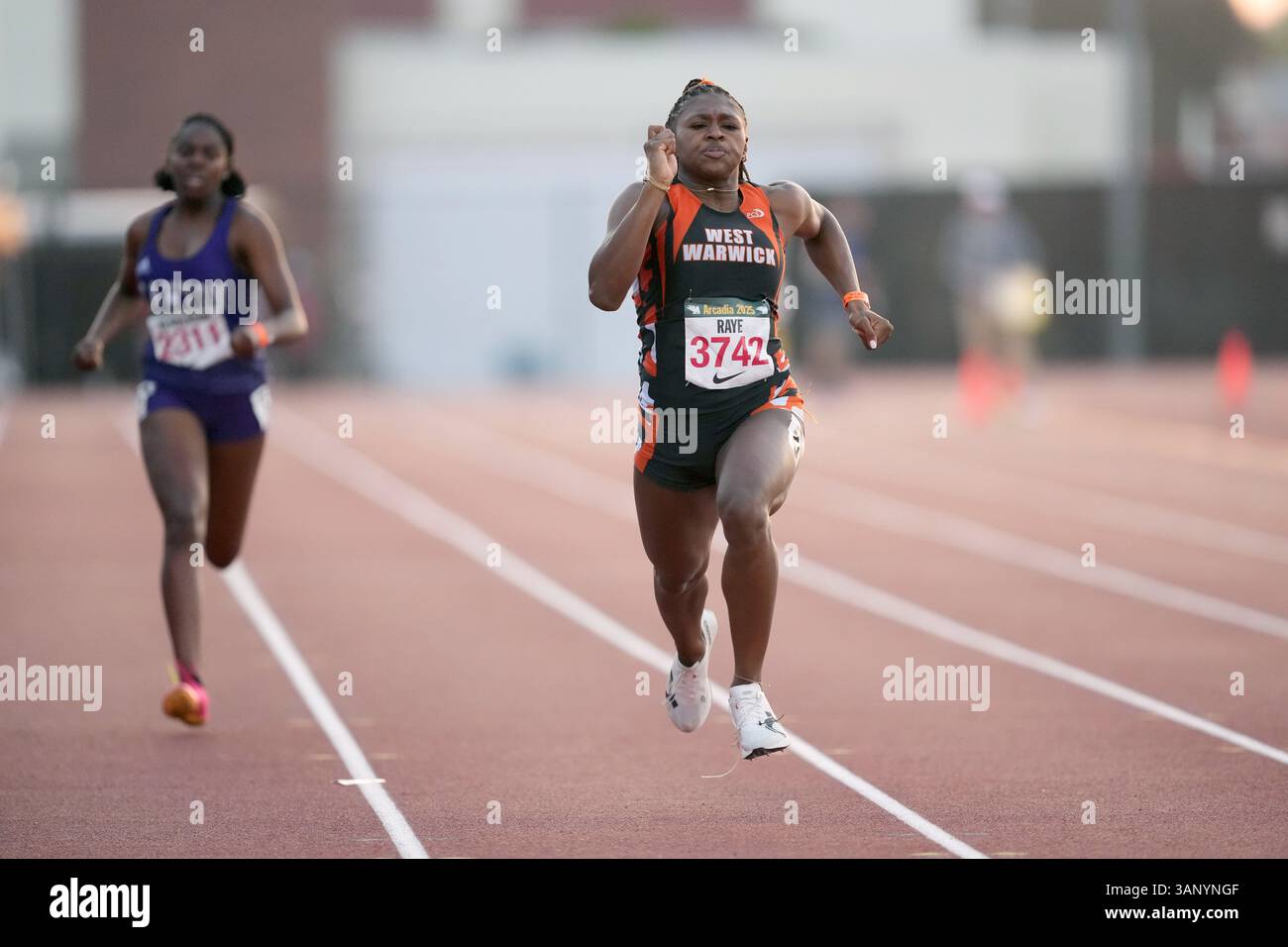 Xenia Raye (3742) of West Warwick places second in the seeded girls ...