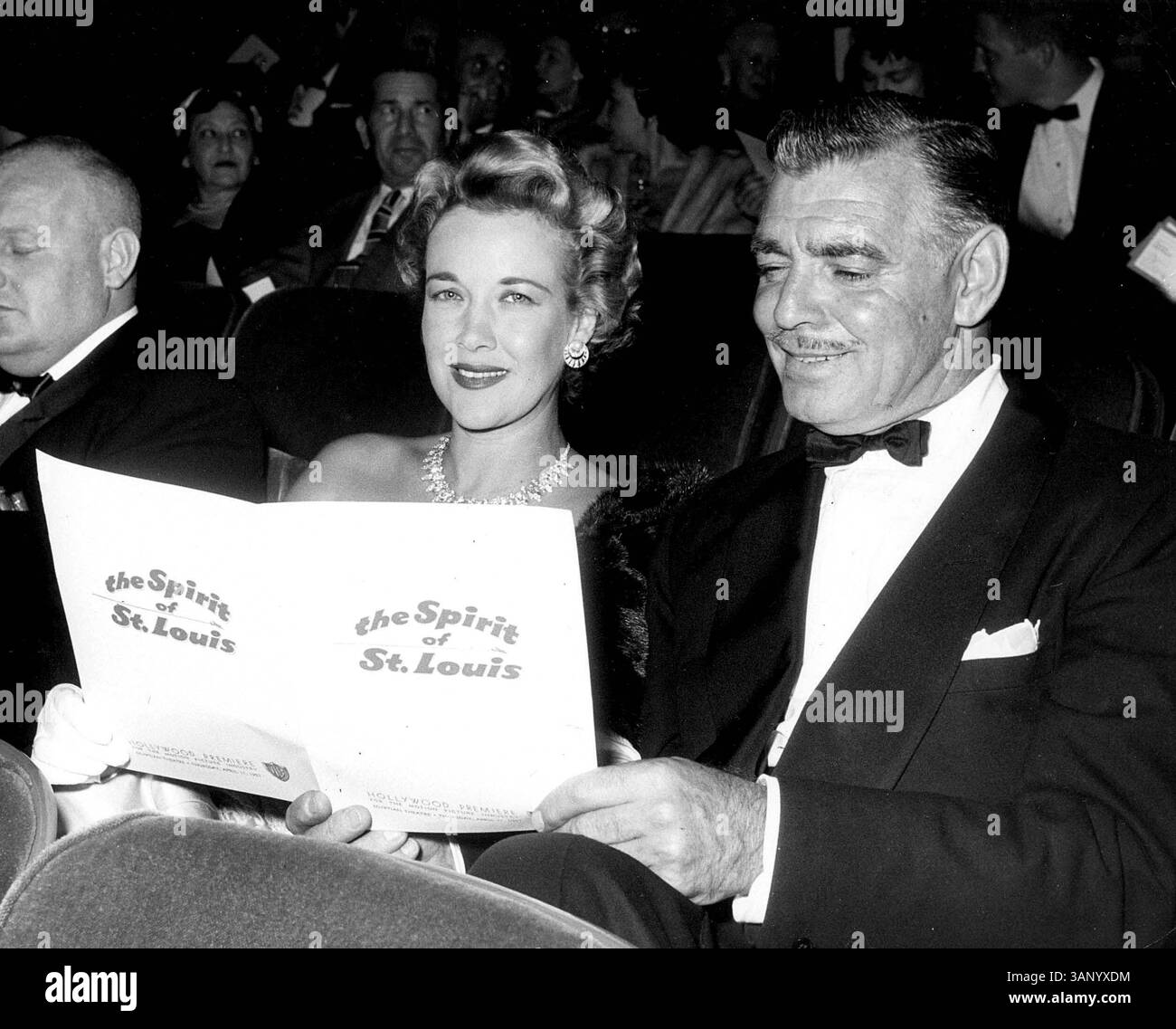 Sept. 28, 2005 - CLARK GABLE WITH HIS WIFE KAY WILLIAMS GABLE AT ...