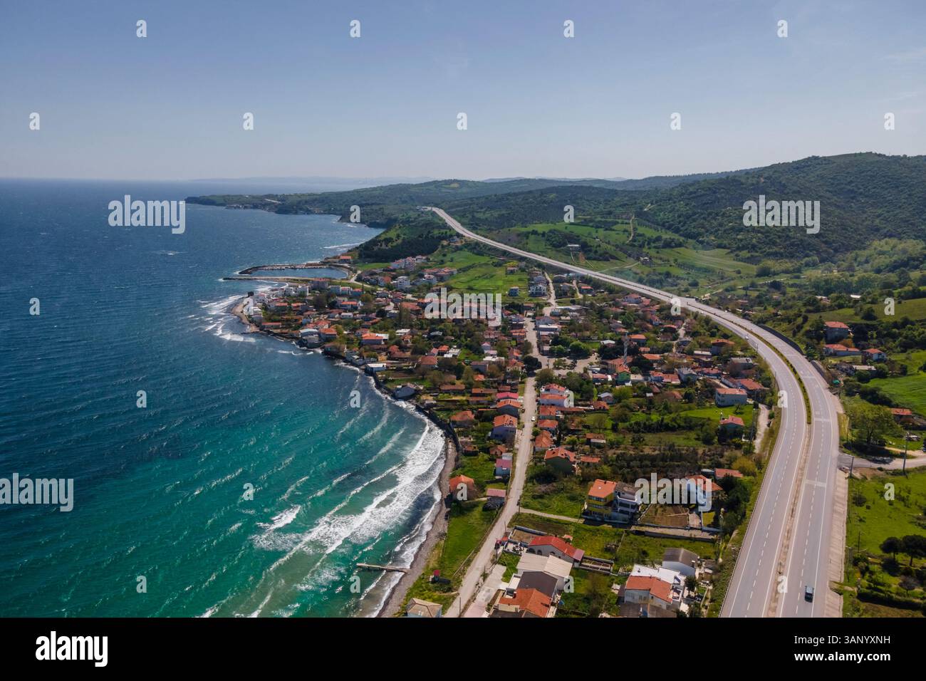 Aerial view lapseki small hi-res stock photography and images - Alamy