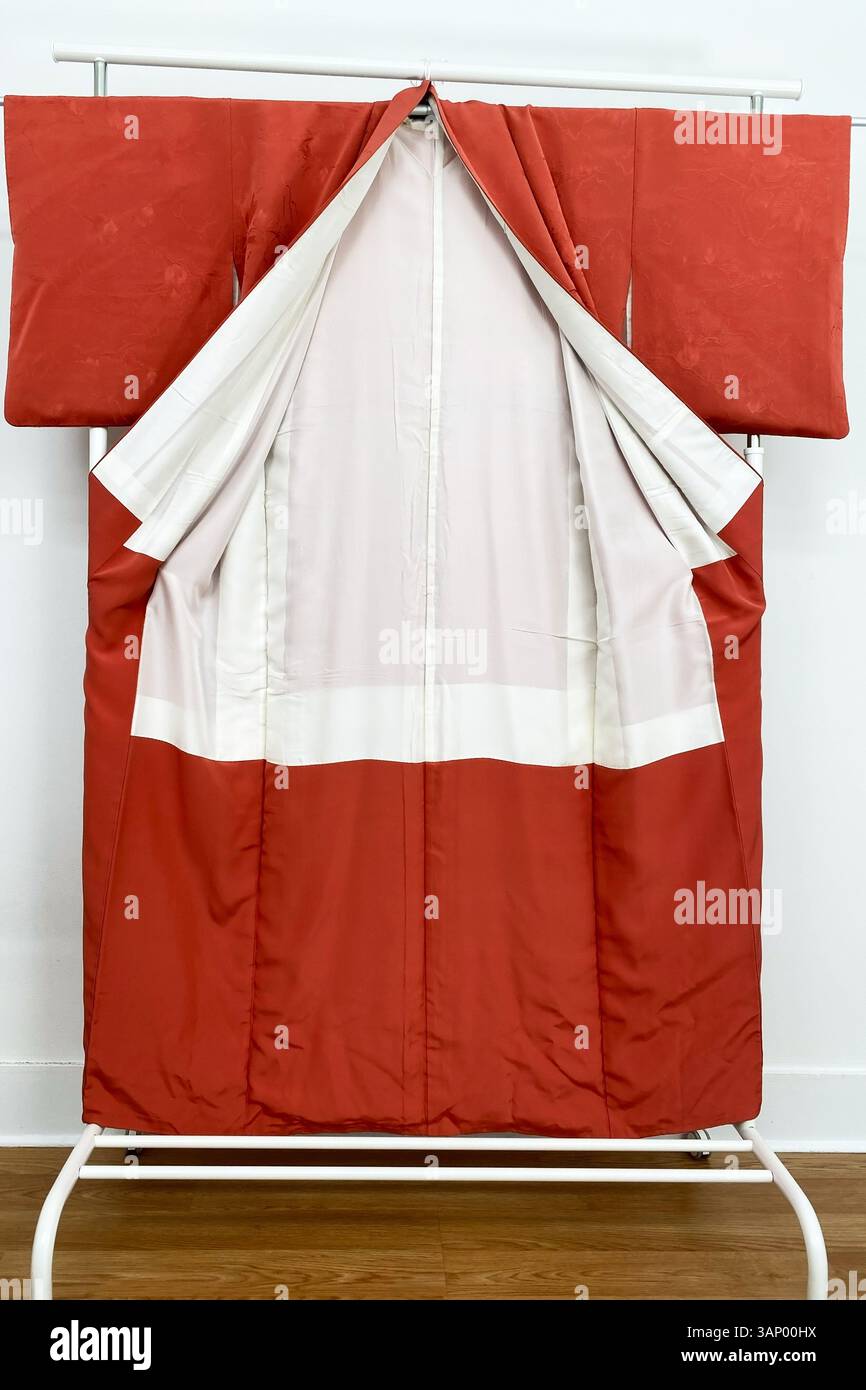 Traditional Japanese robe for women on hanger Stock Photo - Alamy