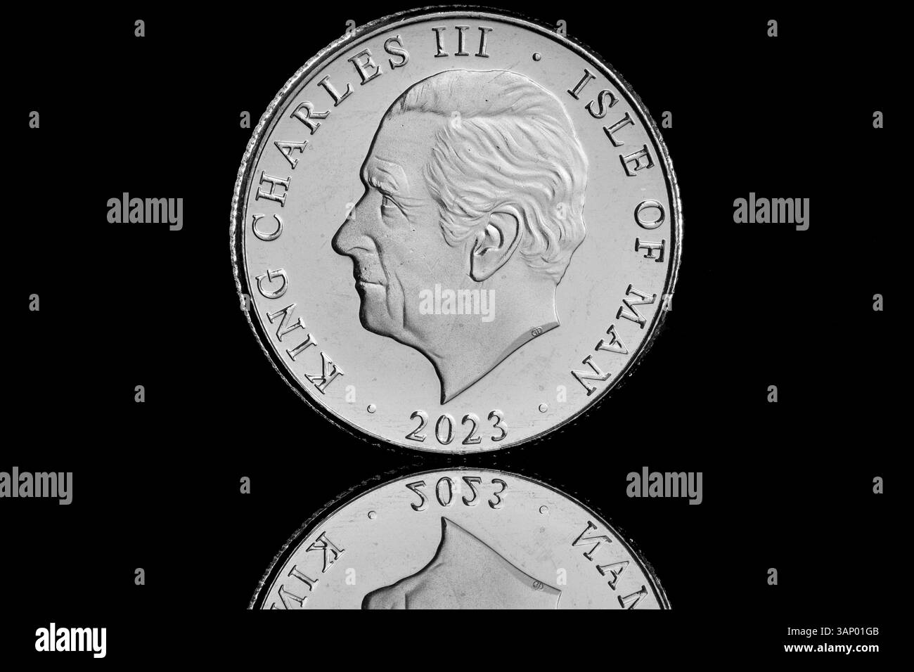 2023 Isle Of Man 10p featuring the first portrait of King Charles III ...