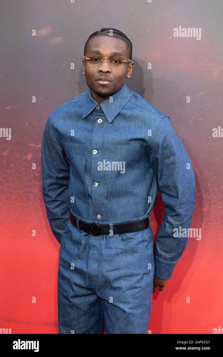 London, UK. 14 April, 2025. Miles Caton attends Sinners European ...