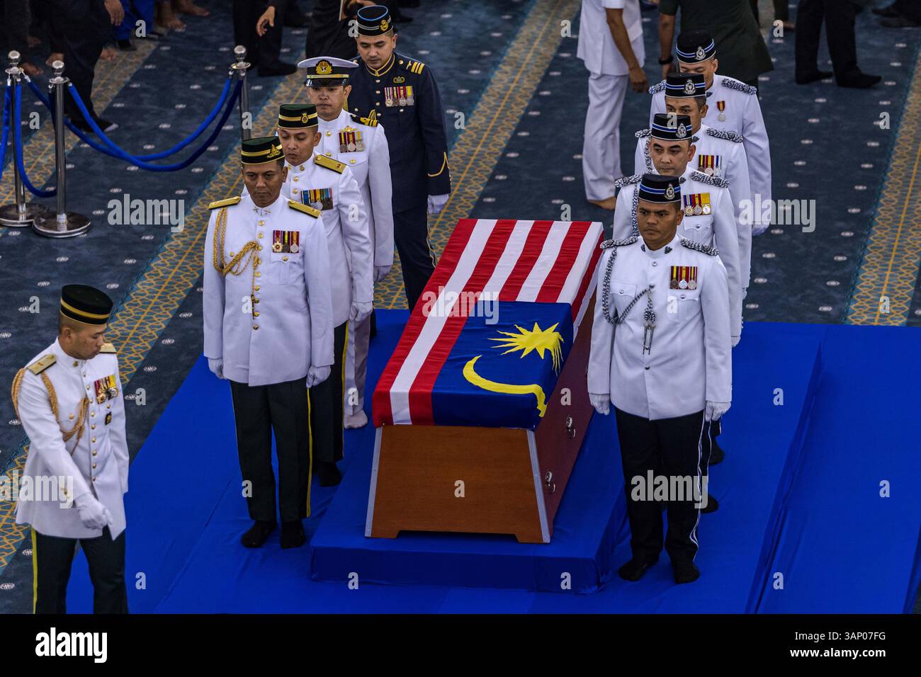 Kuala Lumpur, Selangor, Malaysia. 15th Apr, 2025. Members of the Malaysian Armed Forces prepare ...