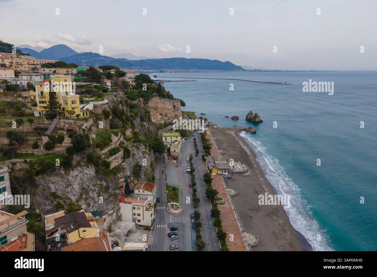 Aerial view of Vietri sul Mare, Amalfi Coast, Salerno, Italy Stock ...