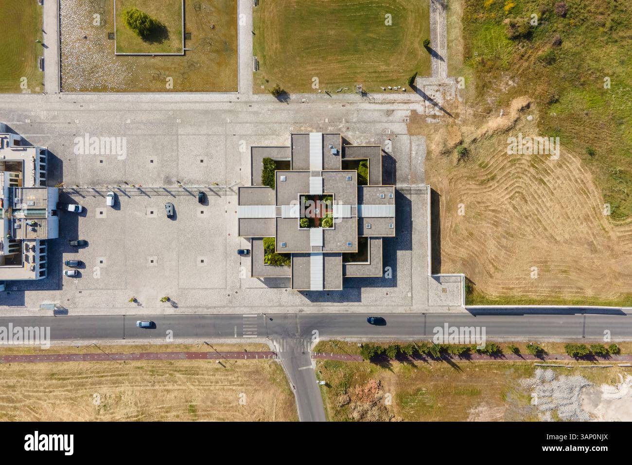 Aerial view of Cemiterio de Carnide (Carnide Cemetery) in Carnide ...
