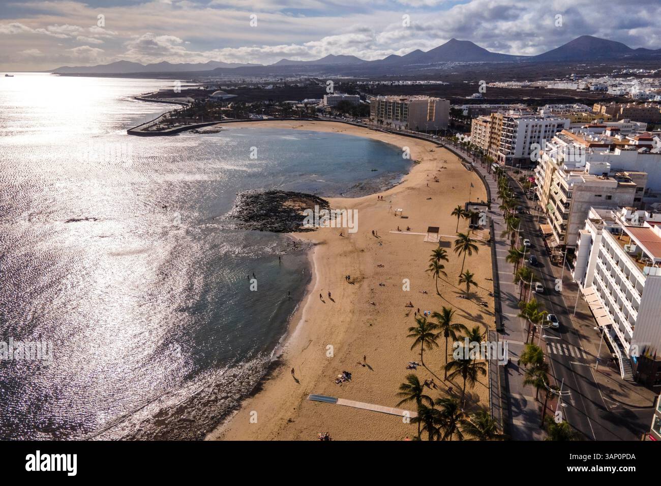 Beautiful beach in arrecife hi-res stock photography and images - Alamy
