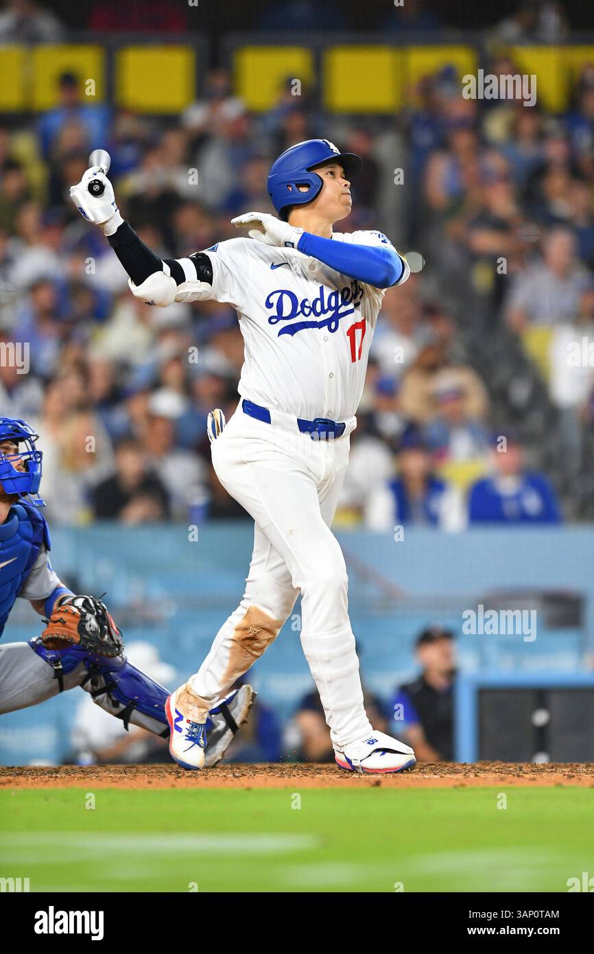 LOS ANGELES, CA - APRIL 12: Los Angeles Dodgers designated hitter ...