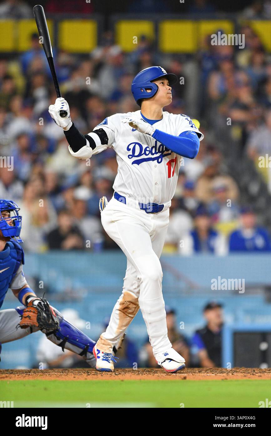 LOS ANGELES, CA - APRIL 12: Los Angeles Dodgers designated hitter ...