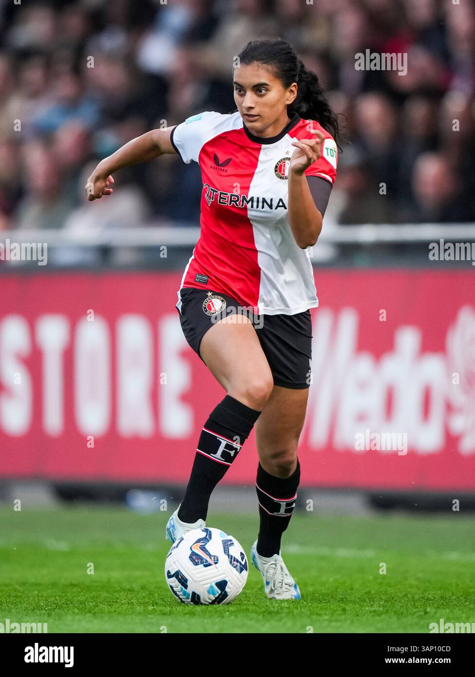 Rotterdam - Emma Pijnenburg of Feyenoord V1 during the sem-final of the ...