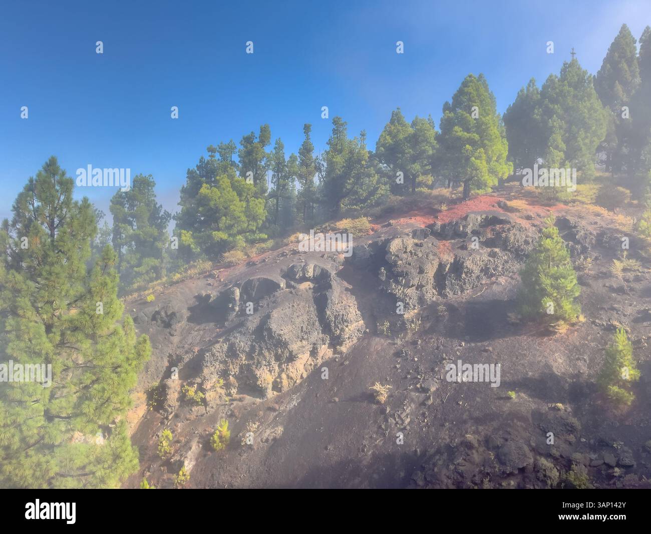 Trekking in Hazy Volcanic Landscape along Ruta de los Volcanes ...