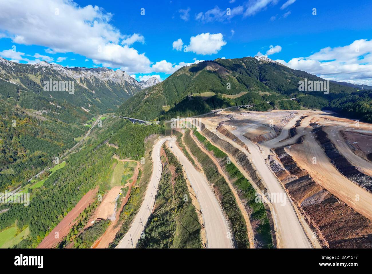 Aerial view rugged mine stone hi-res stock photography and images - Alamy
