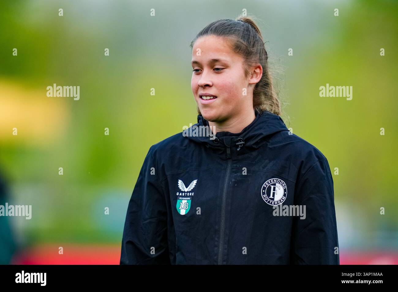 Rotterdam - Lucy Heij of Feyenoord V1 during the sem-final of the KNVB ...