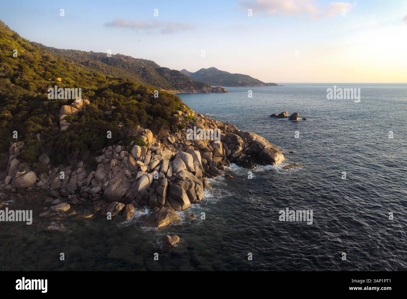 Aerial view of Sardinia island coastal line, Italy Stock Photo - Alamy