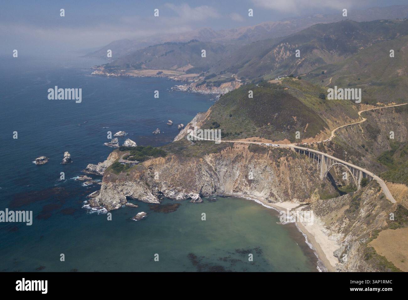 Aerial view bixby creek hi-res stock photography and images - Alamy