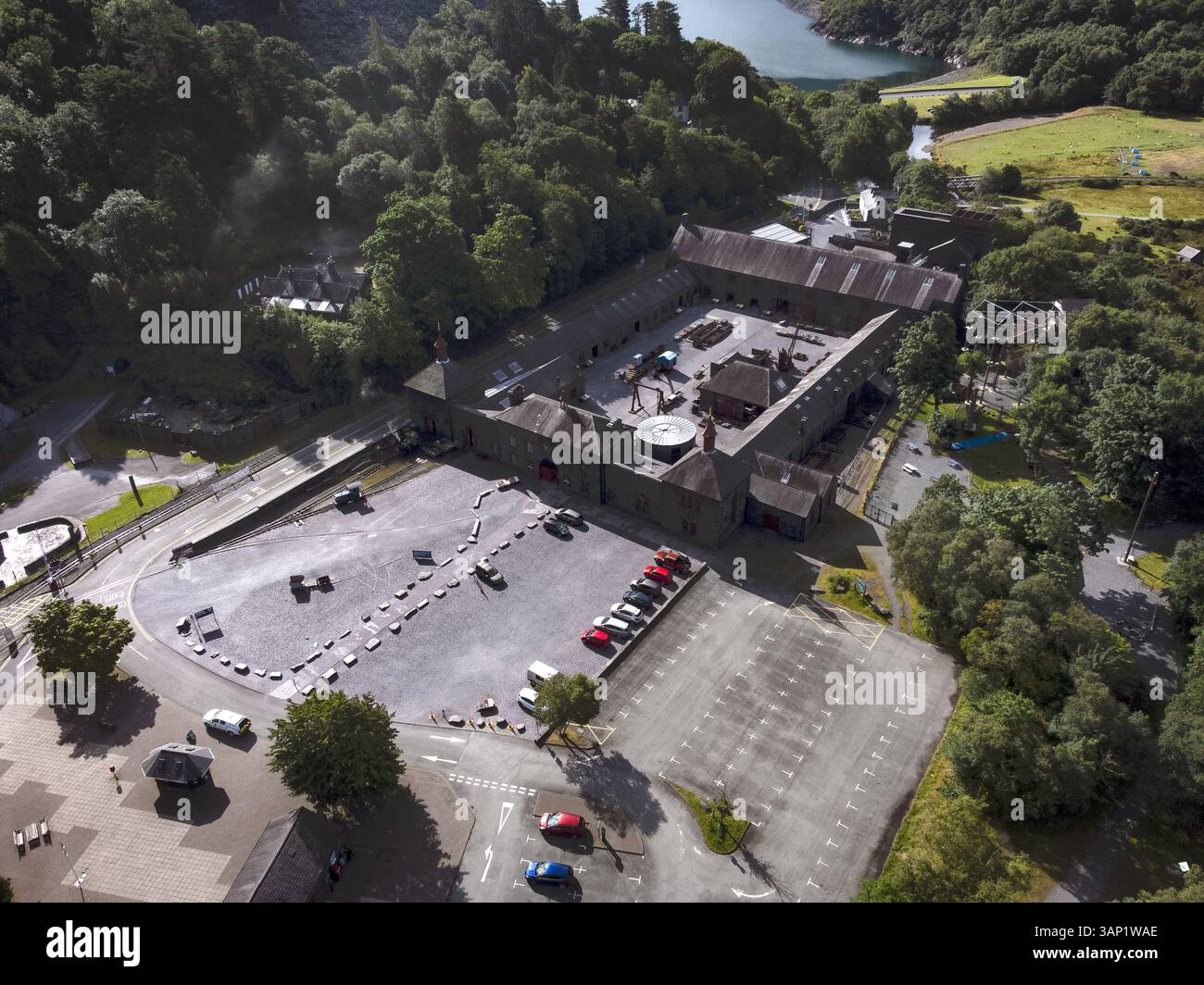 Aerial Photo of the National Slate Museum, Llanberis, North Wales Stock ...