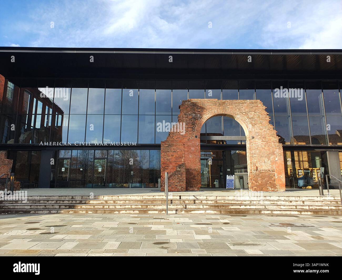 The front entrance of the American Civil War Museum in Richmond ...