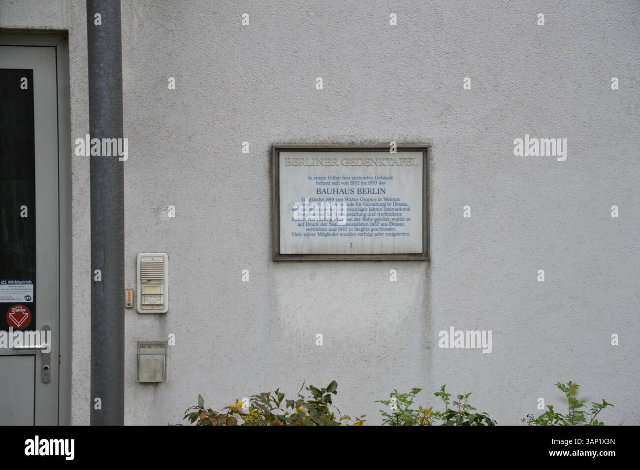 Bauhaus memorial plaque hi-res stock photography and images - Alamy
