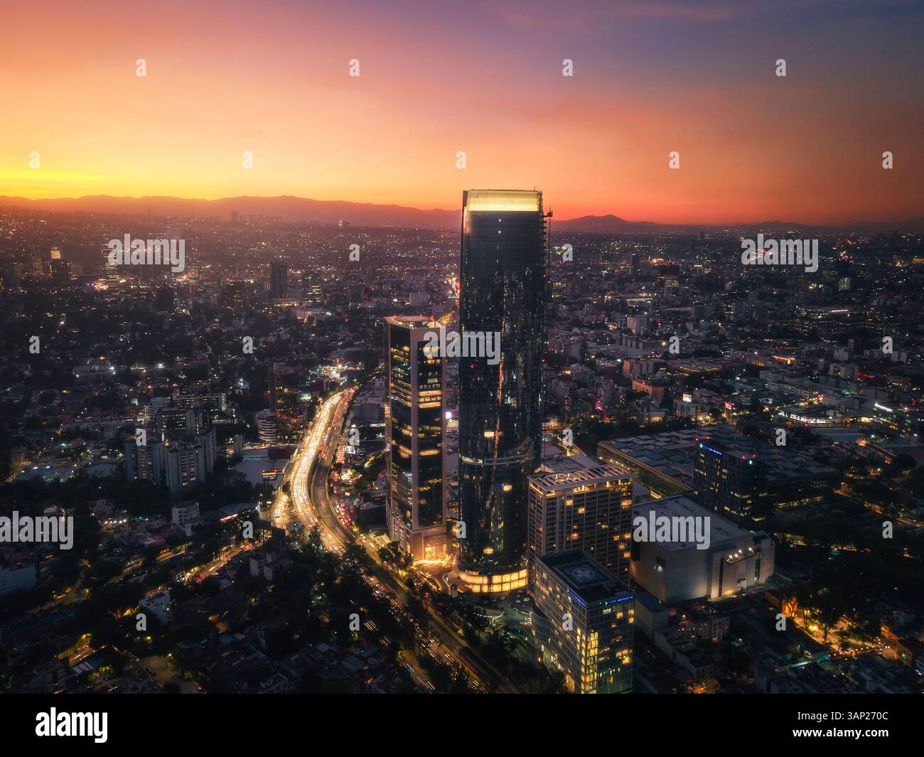 Aerial view mitikah tower hi-res stock photography and images - Alamy
