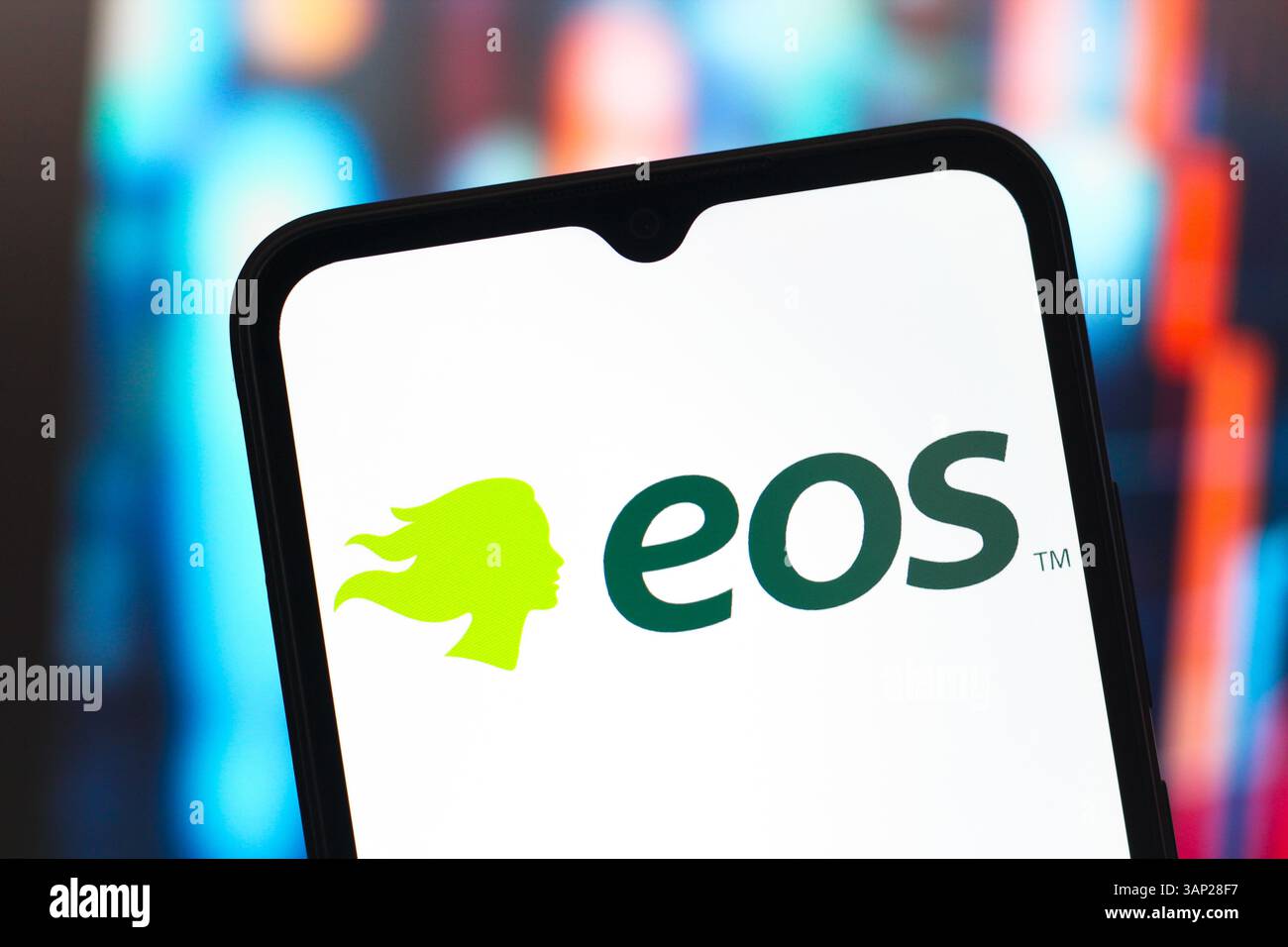 Canada. 15th Apr, 2025. In this photo illustration, the Eos Energy ...