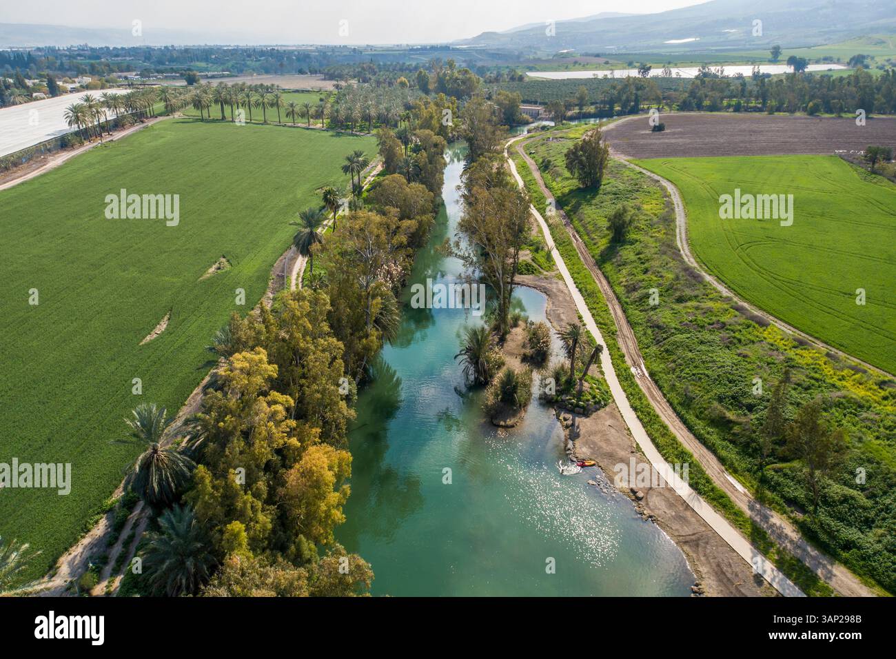 Aerial view of Jordan river, Sea of Galilee, Israel Stock Photo - Alamy