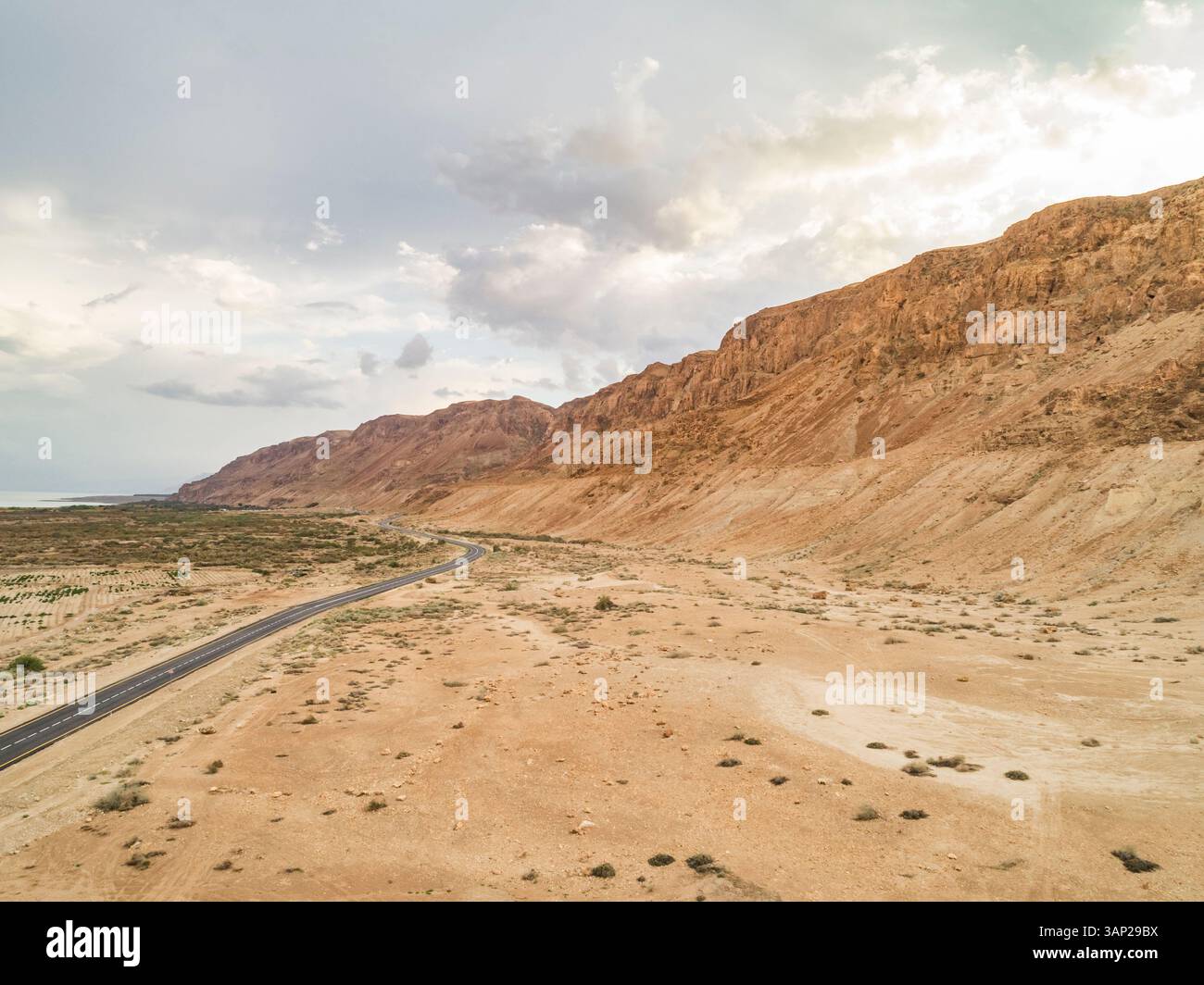 Aerial view of arid landscape in Bethlehem Governorate, Palestine Stock ...