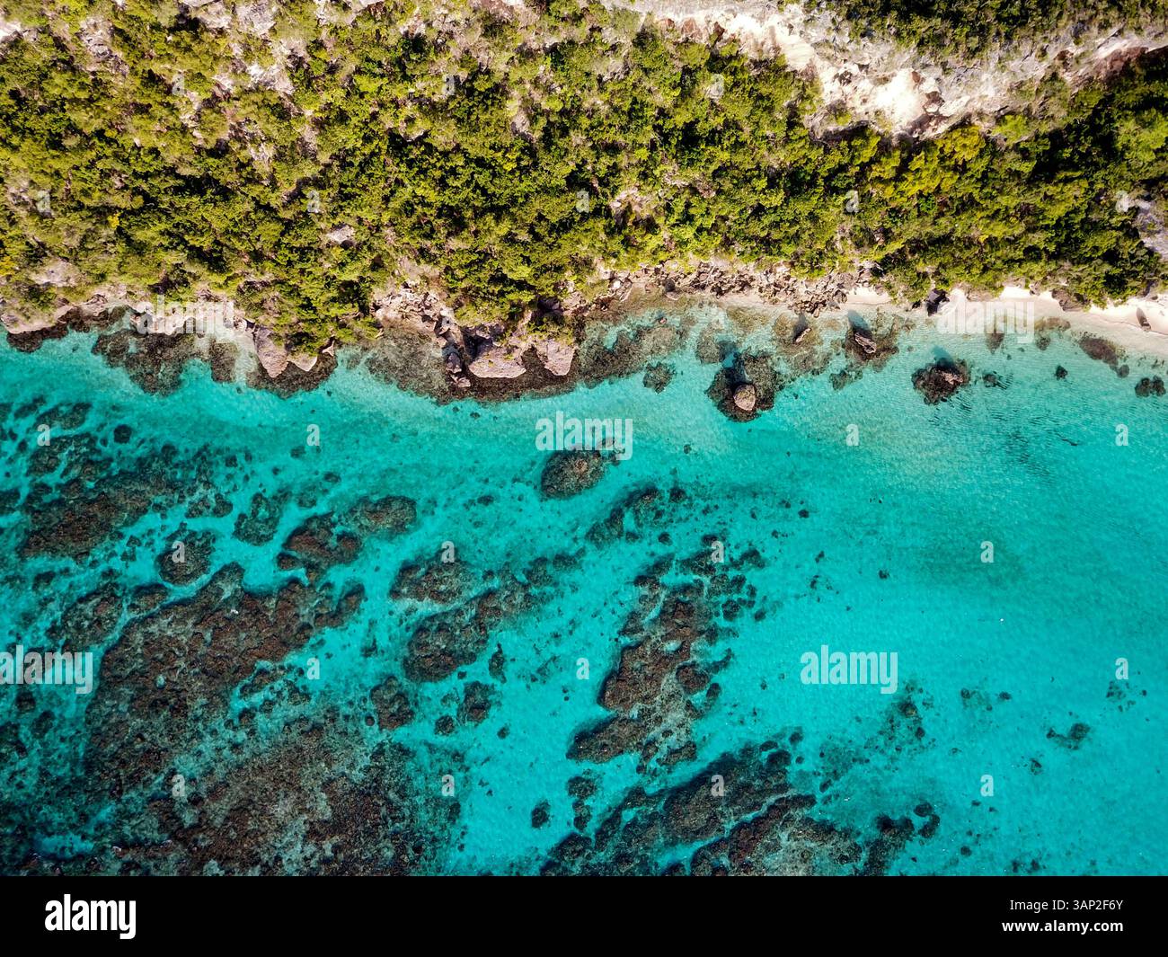 Aerial View of Mona Island Clifts, Puerto Rico Stock Photo - Alamy