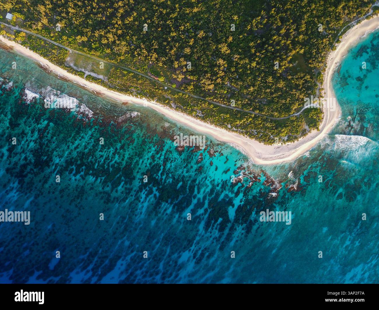 Aerial View of Punta Arena Beach Mona Island, Puerto Rico Stock Photo ...