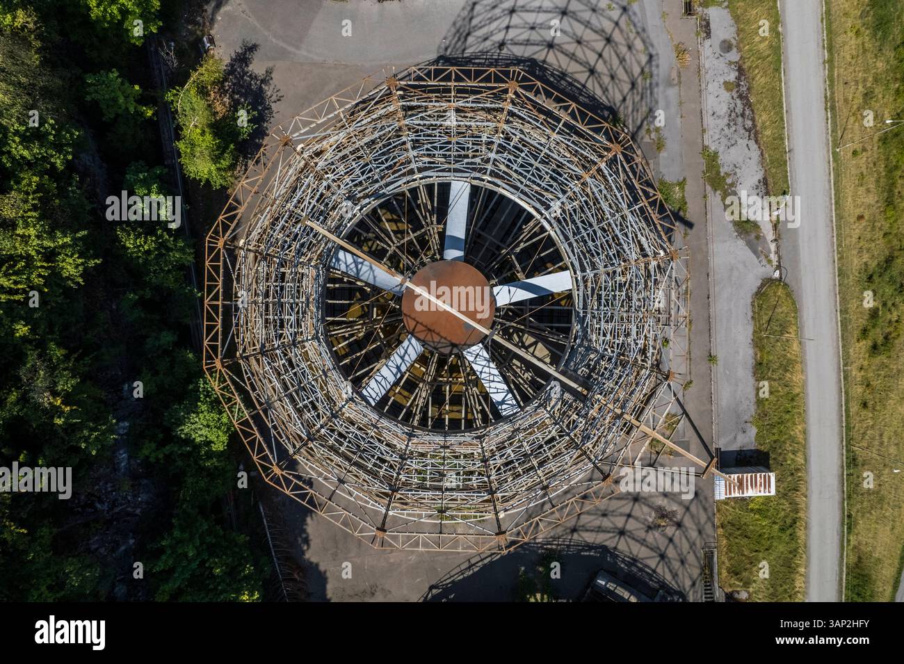 Aerial view of an industrial plant in Miex, Switzerland Stock Photo - Alamy