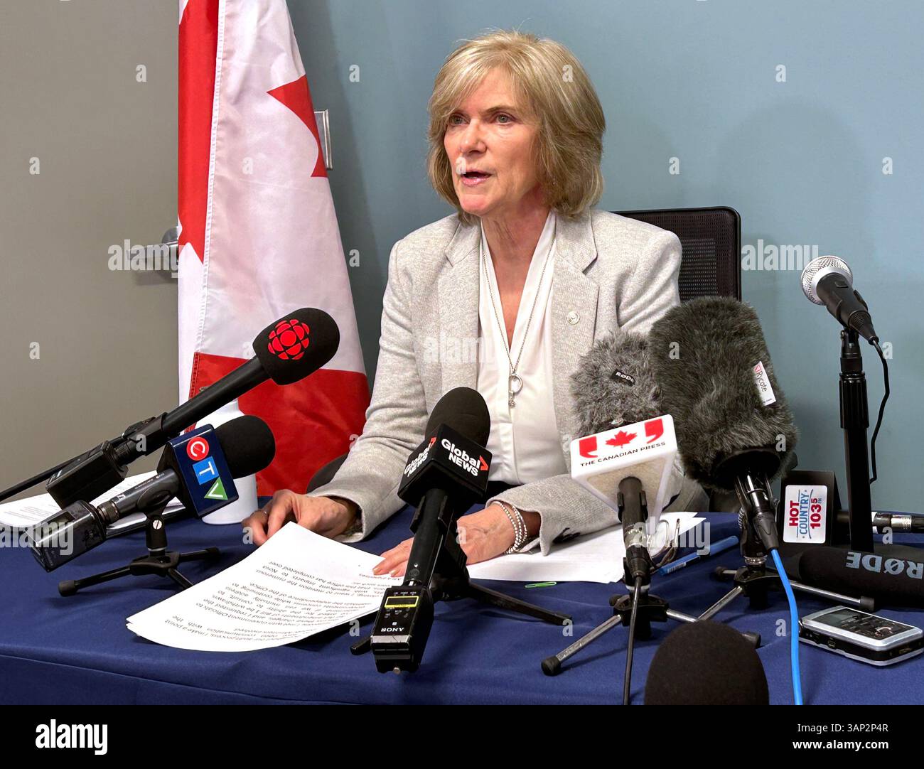 Halifax, Canada. 20th Feb, 2025. Nova Scotia auditor general Kim Adair ...