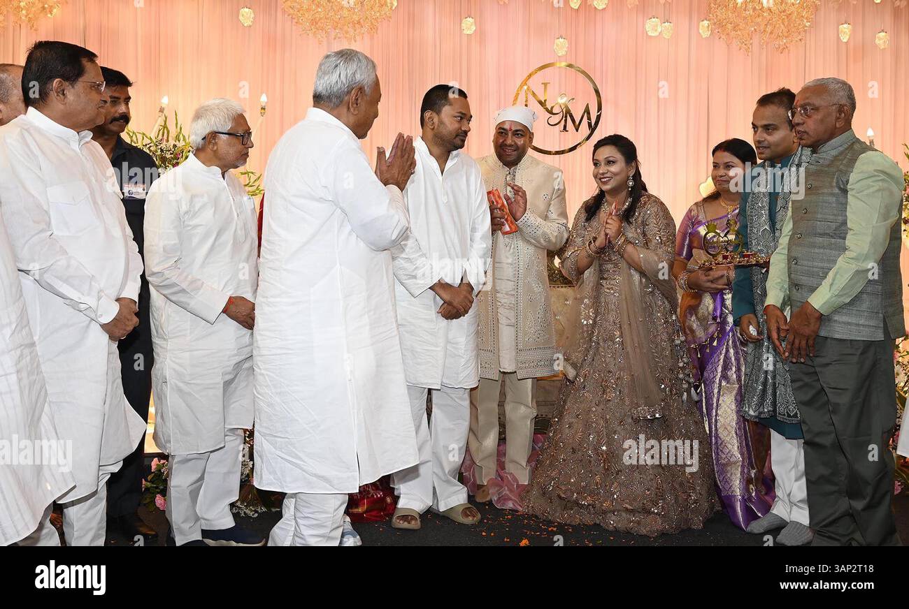 Patna, India. 15th Apr, 2025. PATNA, INDIA - APRIL 15: Bihar CM Nitish ...