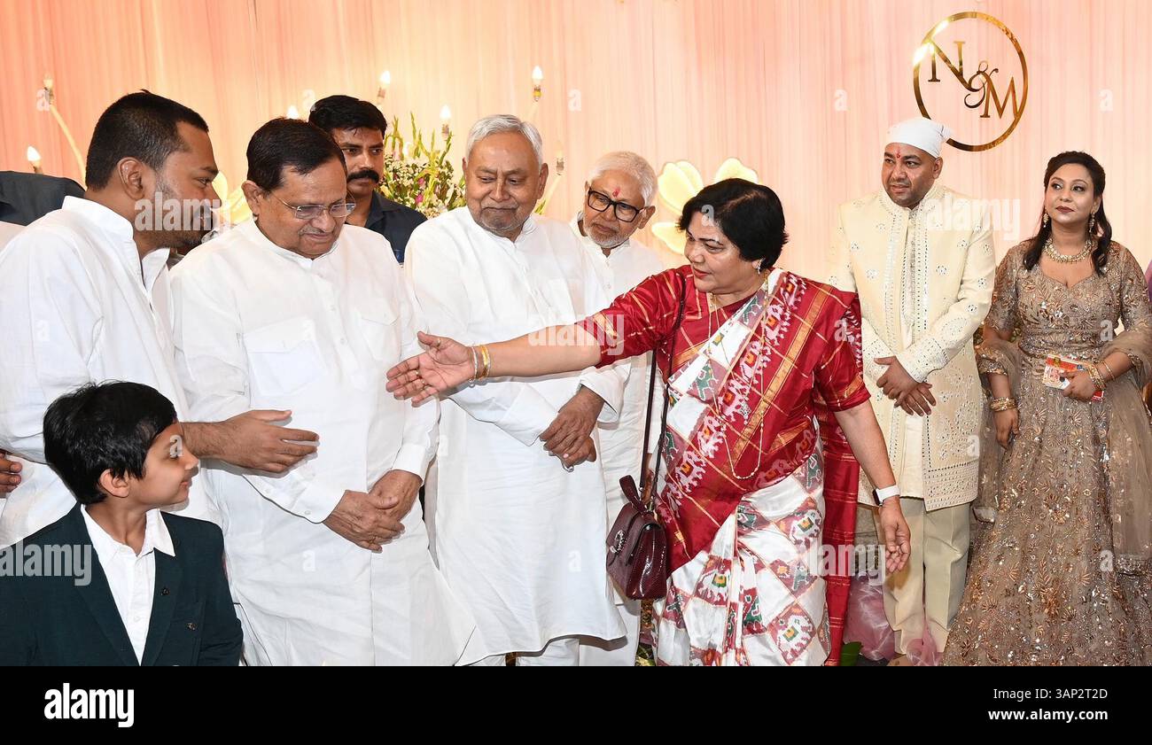 Patna, India. 15th Apr, 2025. PATNA, INDIA - APRIL 15: Bihar CM Nitish ...