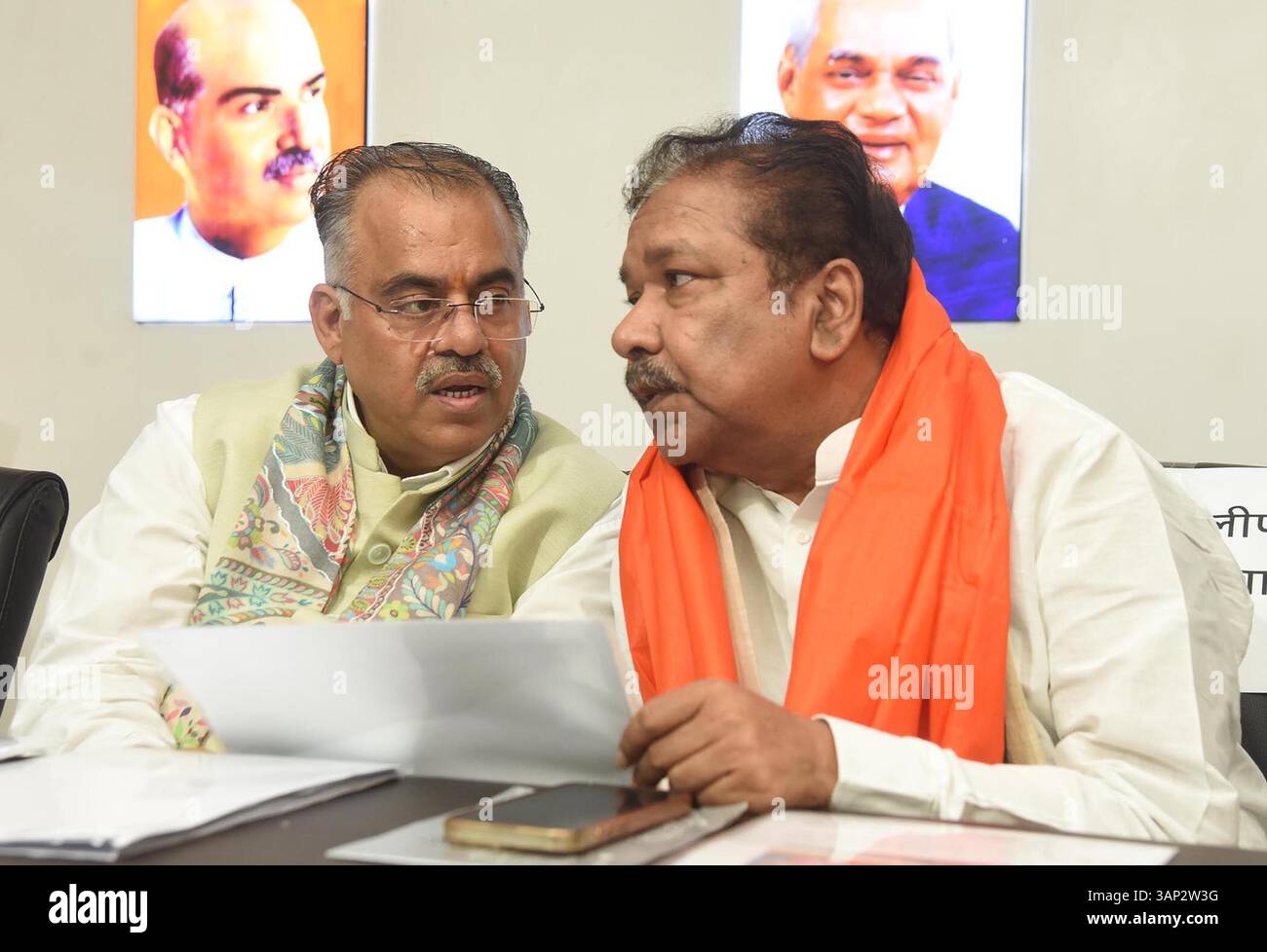 Patna, India. 15th Apr, 2025. PATNA, INDIA - APRIL 15: BJP national general secretary Tarun ...