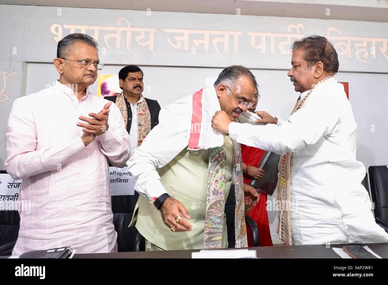 Patna, India. 15th Apr, 2025. PATNA, INDIA - APRIL 15: BJP national ...