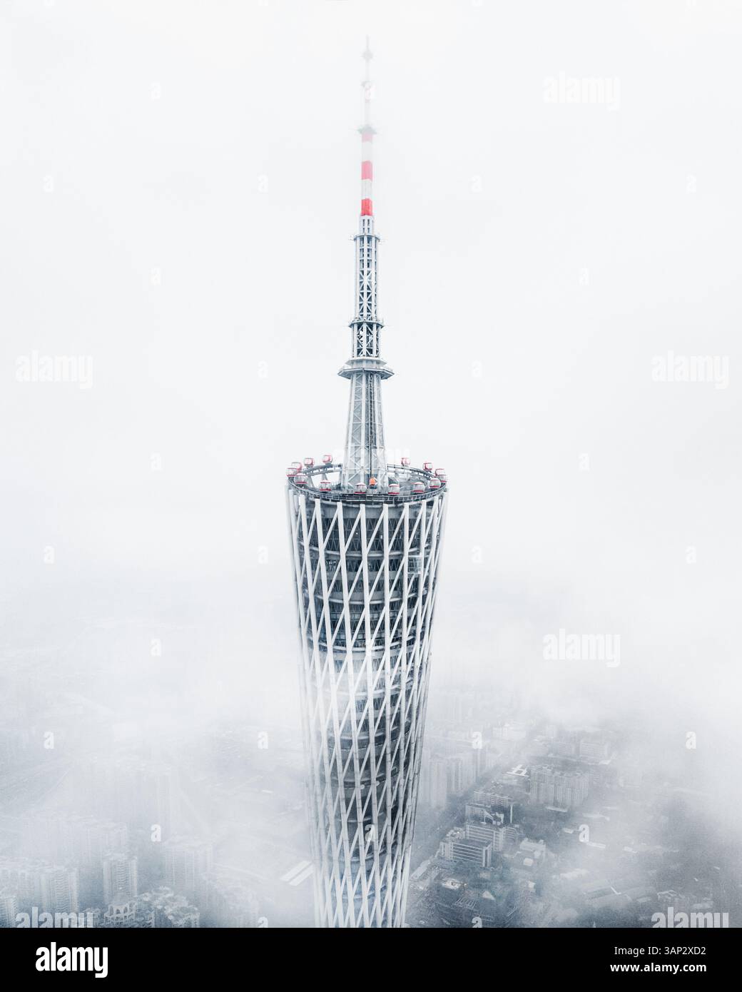 Aerial view of Canton tower, Guangzhou, China Stock Photo - Alamy