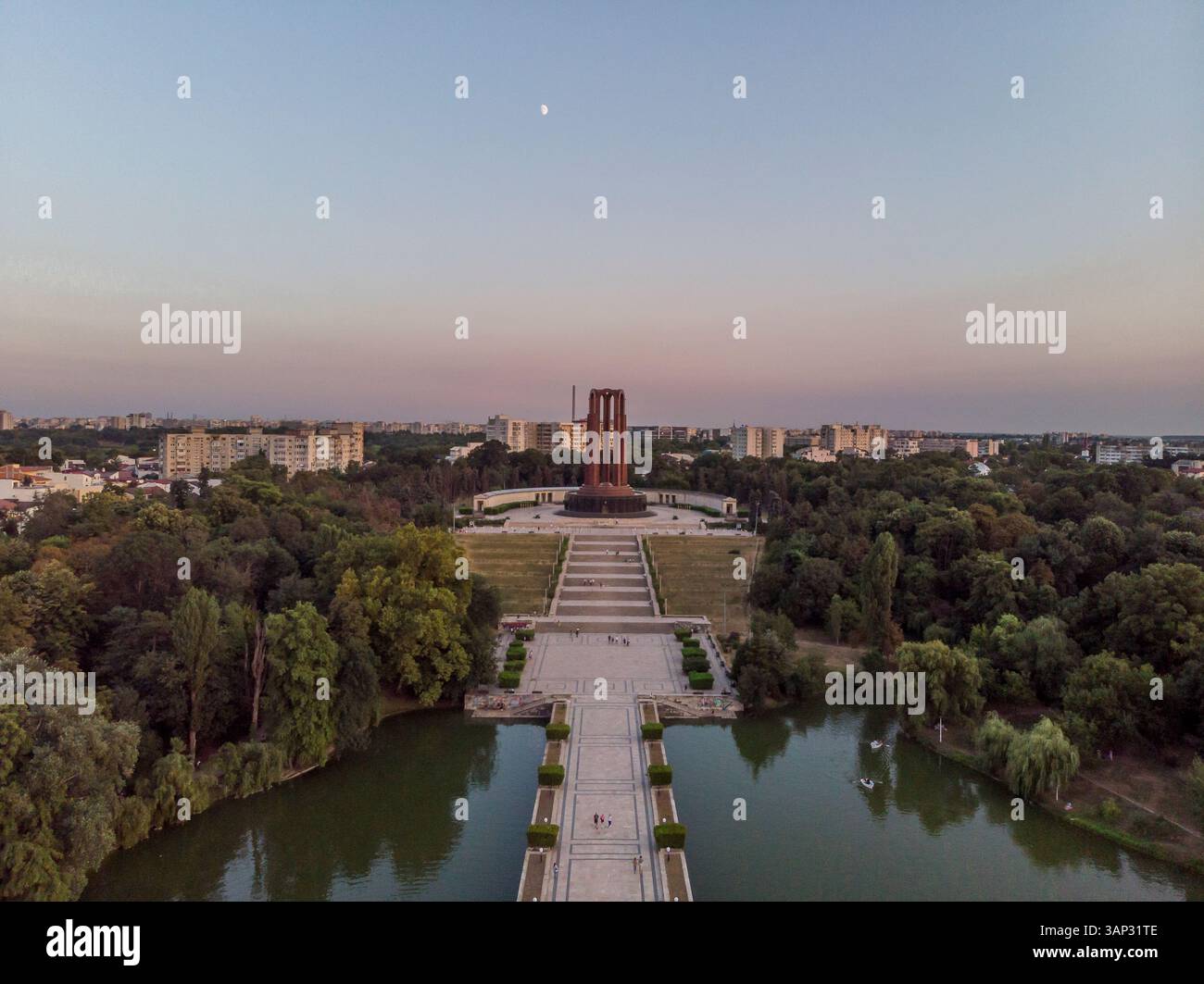 Aerial view of Nation's Heroes Memorial, Bucharest, Romania Stock Photo ...