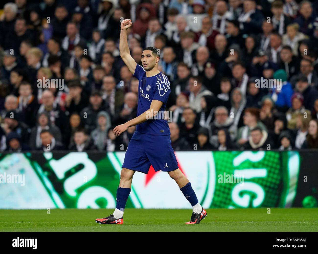 Birmingham, UK. 15th Apr, 2025. Achraf Hakimi of Paris St Germain ...