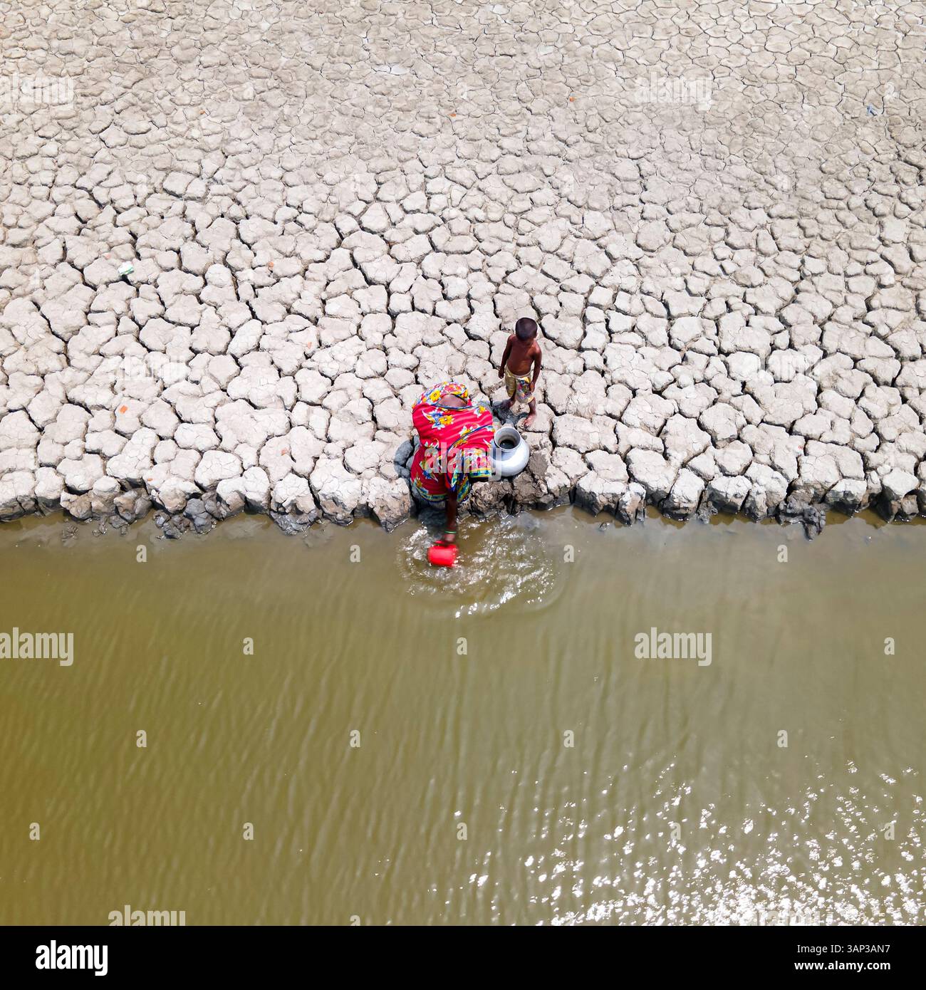 Aerial drought affected landscape hi-res stock photography and images ...