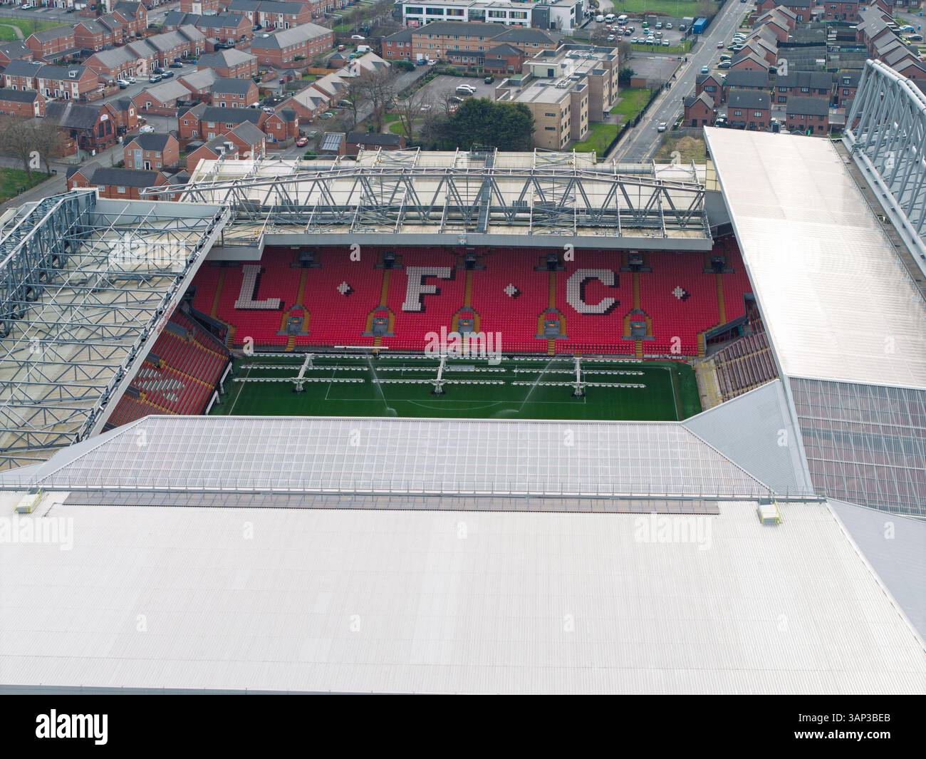 Anfield, Liverpool Football Club stadium, Merseyside, England Stock ...