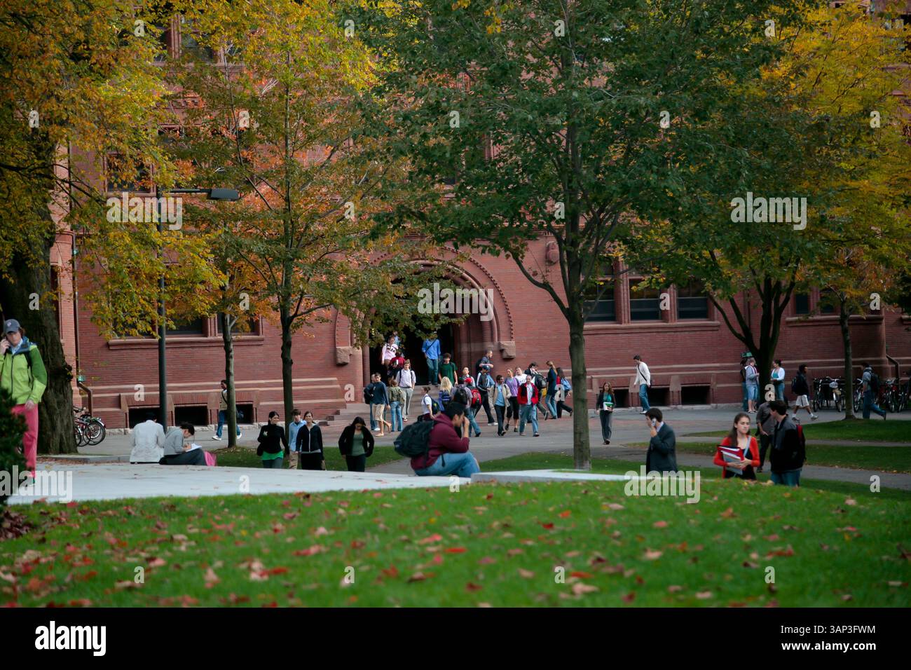 Cambridge, Massachusetts, USA Entrance to Harvard Yard, Harvard ...