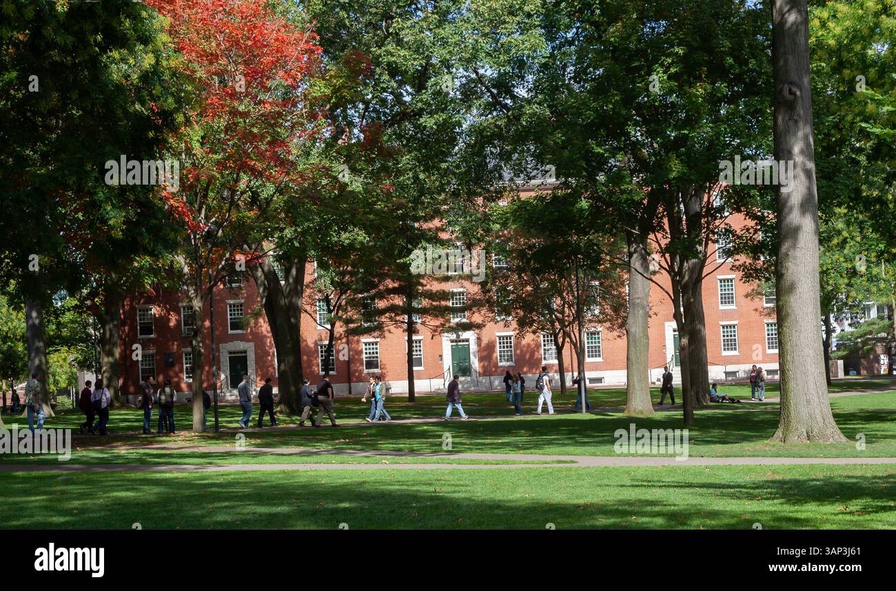 Cambridge, Massachusetts, USA Harvard Yard, Harvard University campus ...