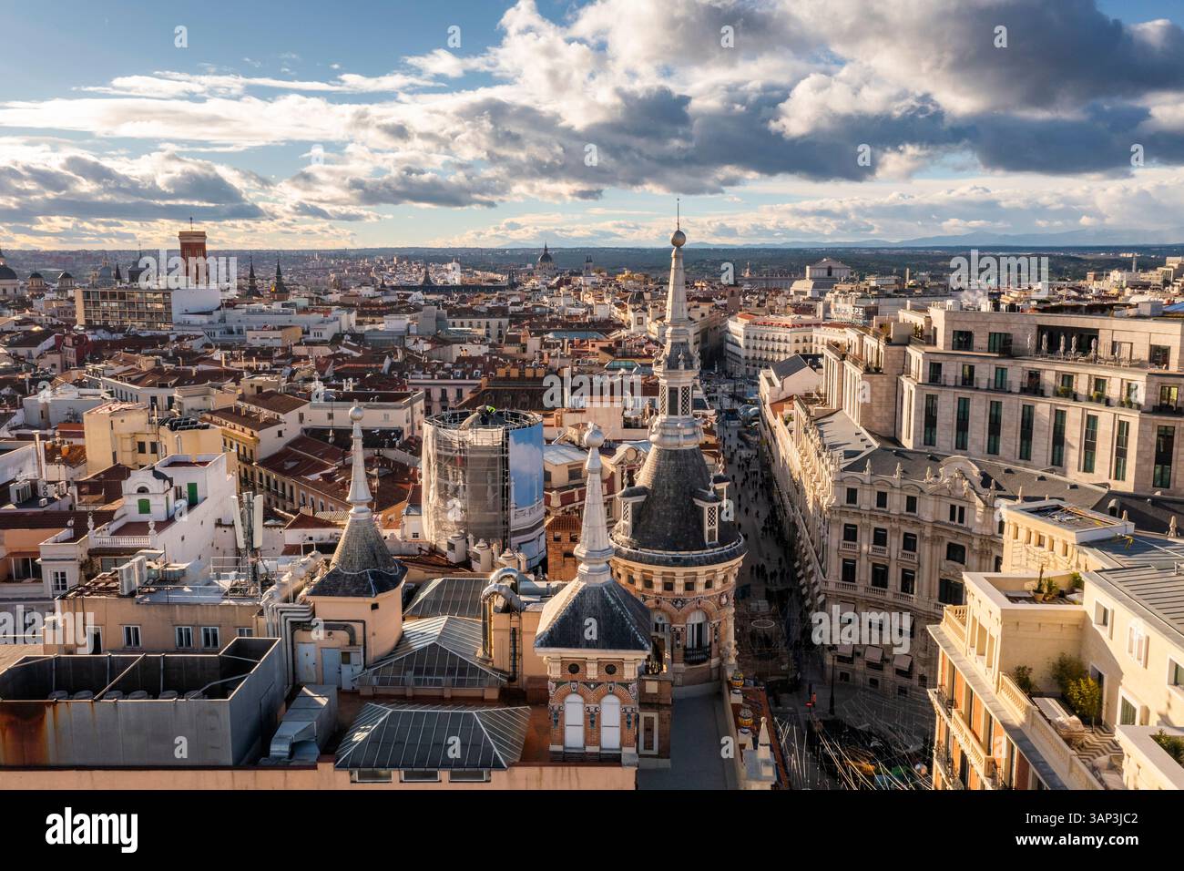 Aerial view of Madrid downtown in Spain Stock Photo - Alamy