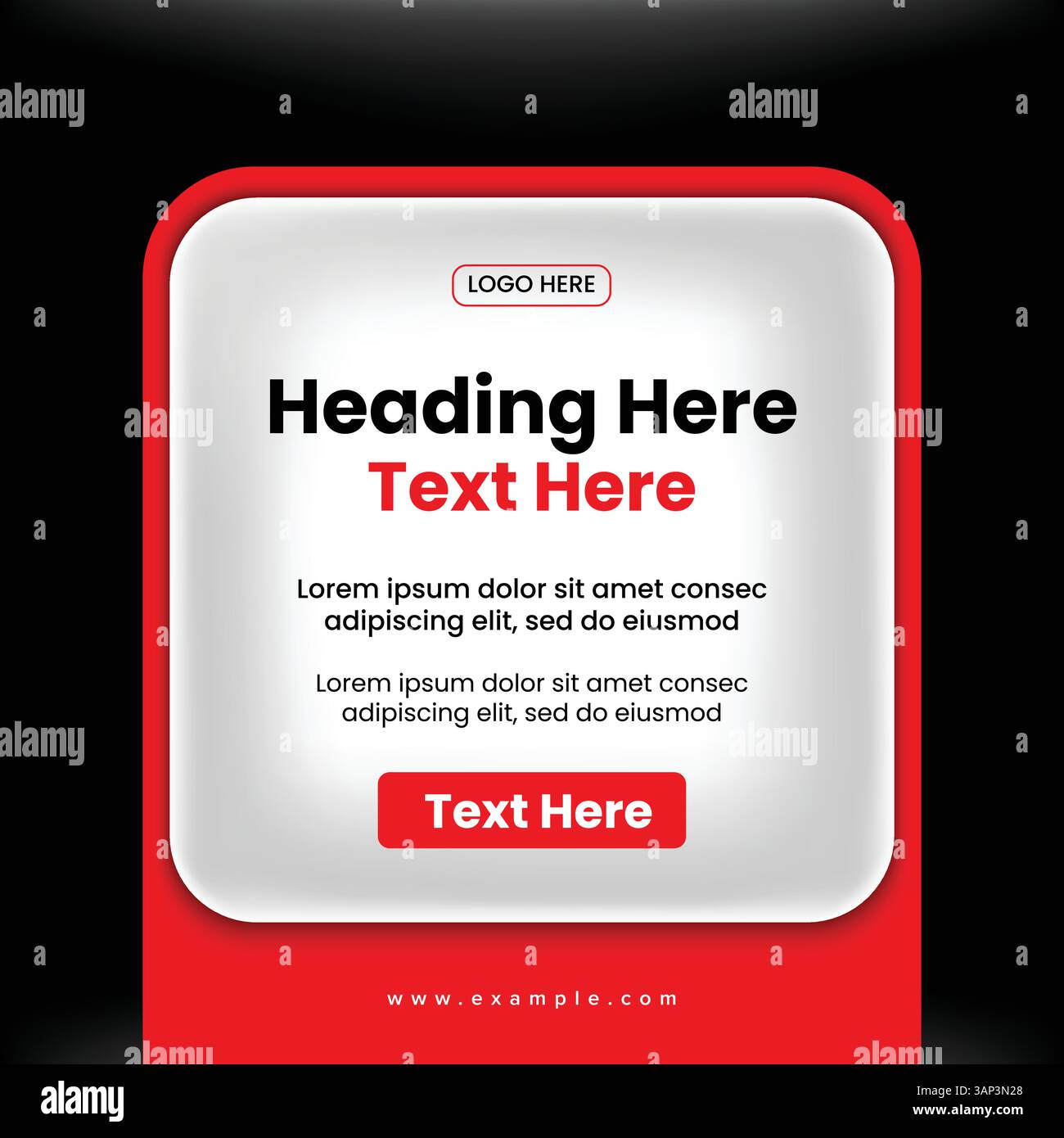 UI Style for Announcement Post Design Stock Vector Image & Art - Alamy