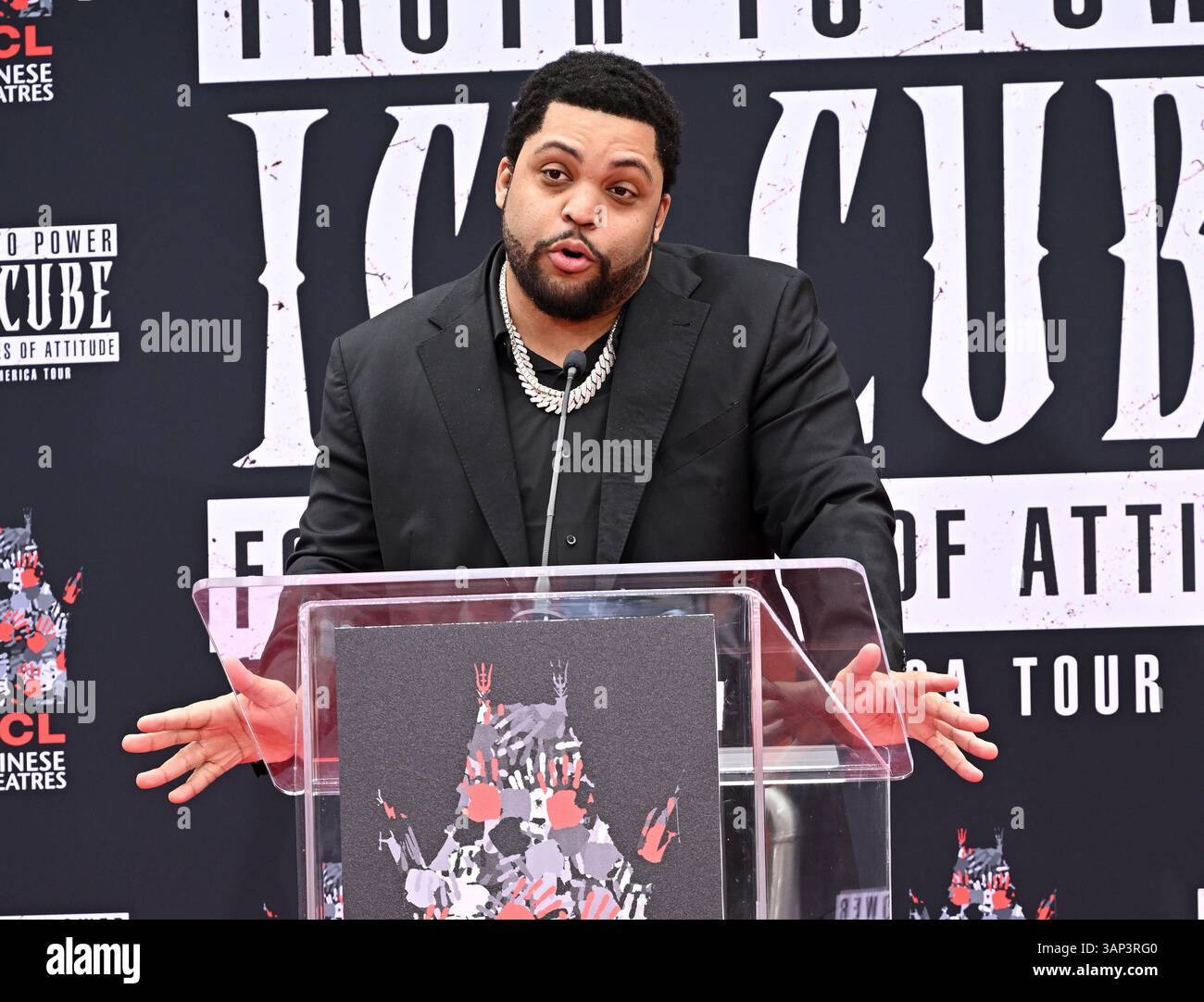 Hollywood, USA. 15th Apr, 2025. O'Shea Jackson Jr. at Ice Cube's ...