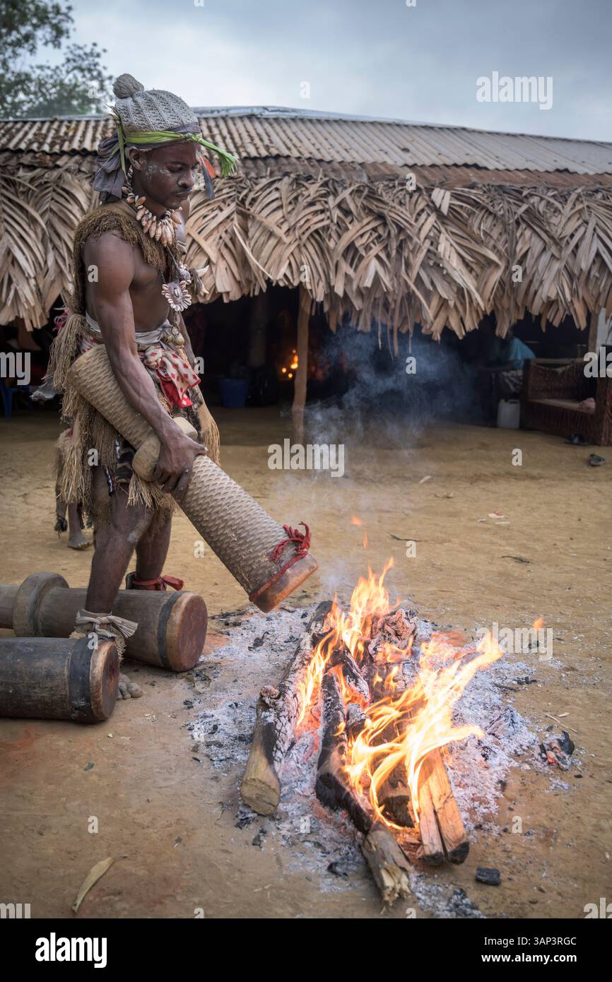 Fire dancer gabon hi-res stock photography and images - Alamy