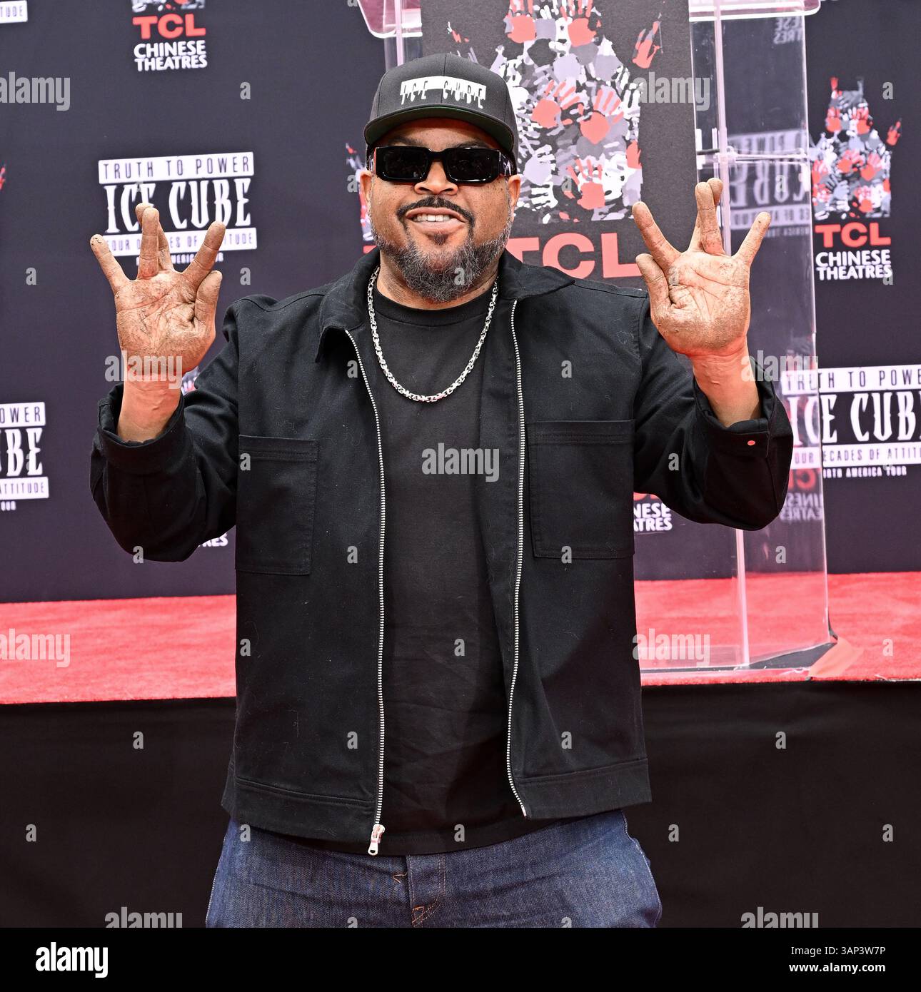 Hollywood, USA. 15th Apr, 2025. Ice Cube at his handprints and ...