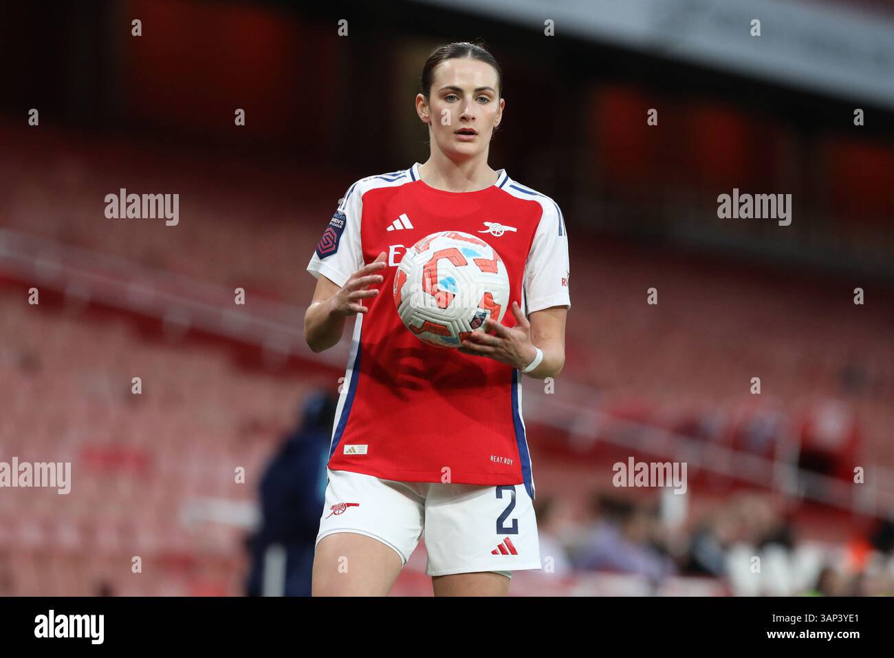 London, UK. 15th Apr, 2025. Emily Fox of Arsenal Women during the Women ...