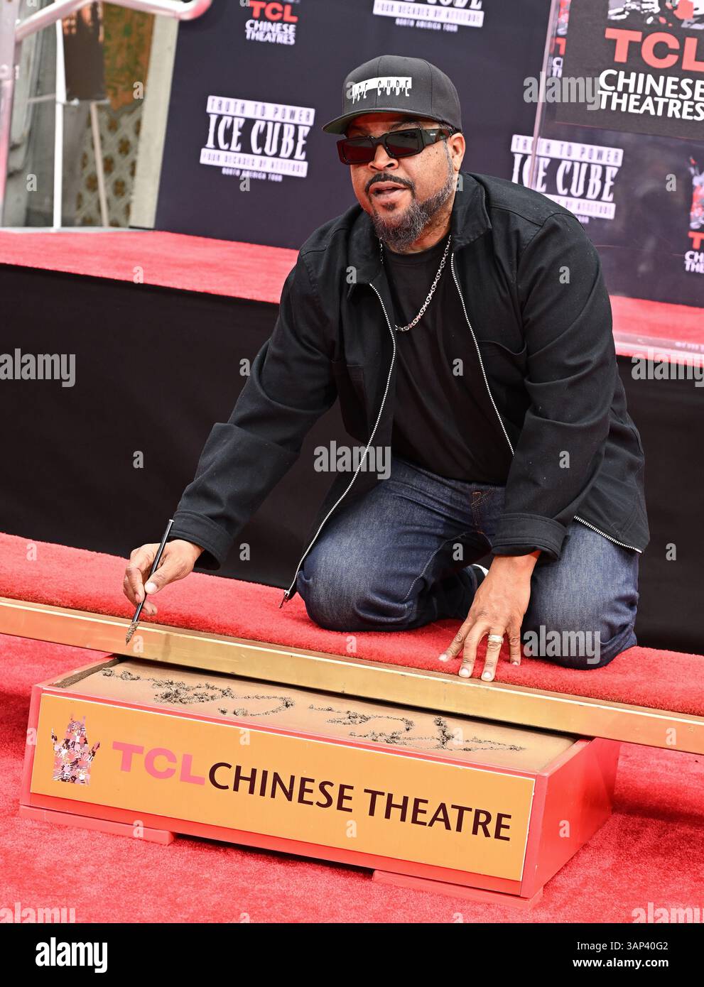 Hollywood, USA. 15th Apr, 2025. Ice Cube at his handprints and ...
