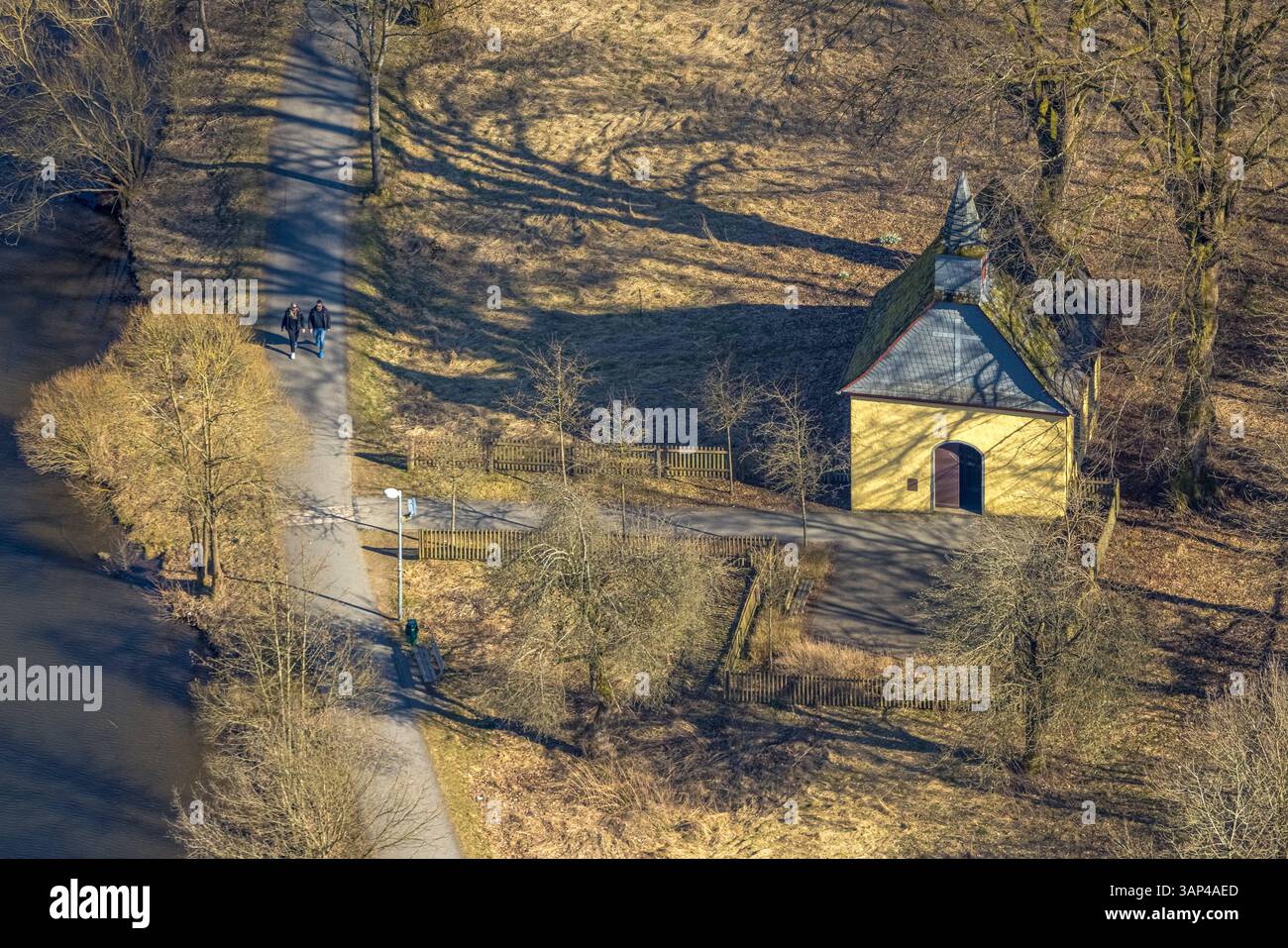 Luftbild, Valentinskapelle, Biggerandweg am Biggesee, Olpe-Stadt, Olpe ...